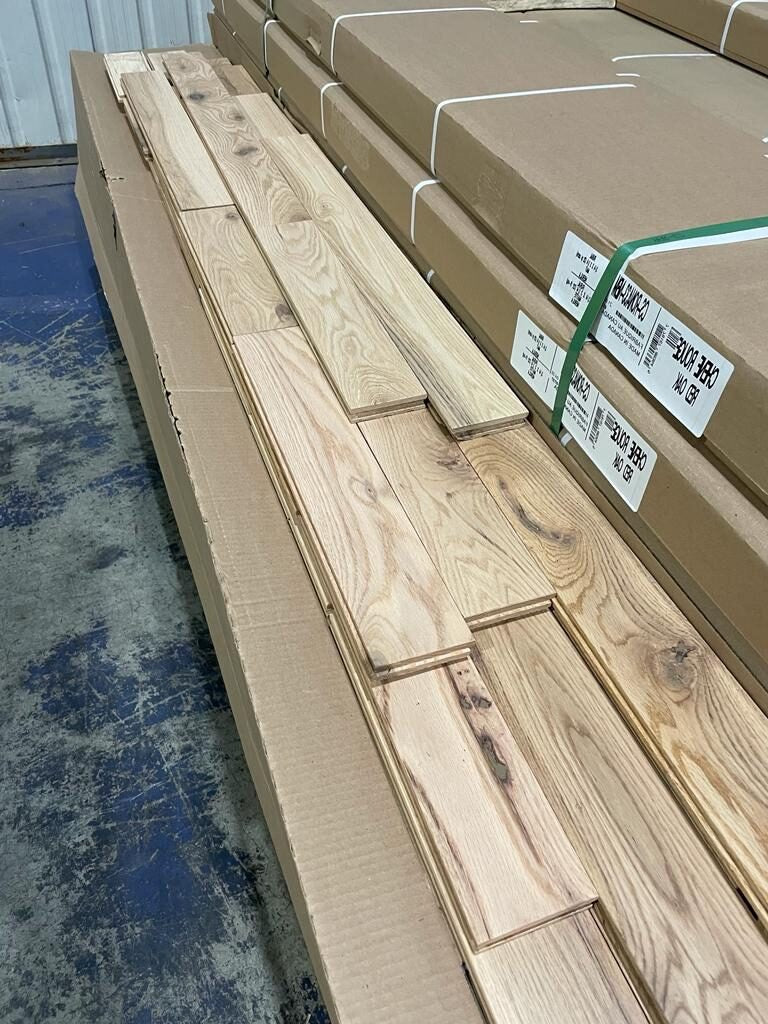 3/4 x 3-1/4 Colonial Chene Rouge Hardwood Floors Solid Natural 20 PB ...
