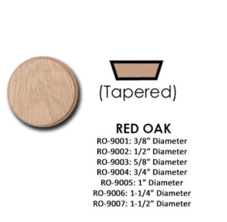 1-1/2'' Red Oak Plugs| Defaria Flooring